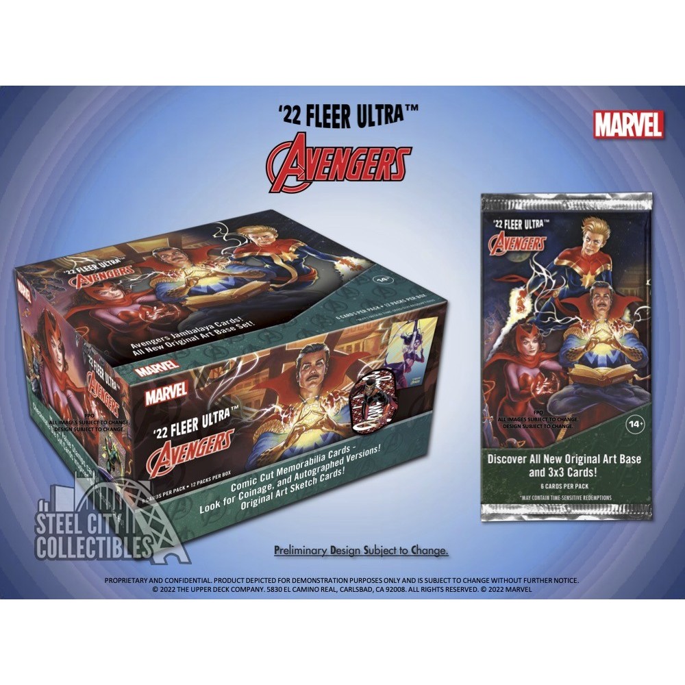 2022 Upper Deck Fleer Ultra Marvel Avengers Hobby Box | Steel City Collectibles