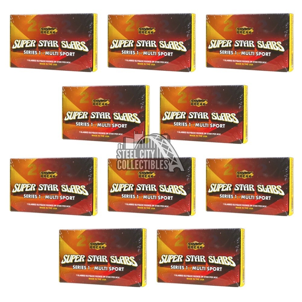 2022 Super Break SuperStar Slabs Series 1 10-Box Lot | Steel City ...