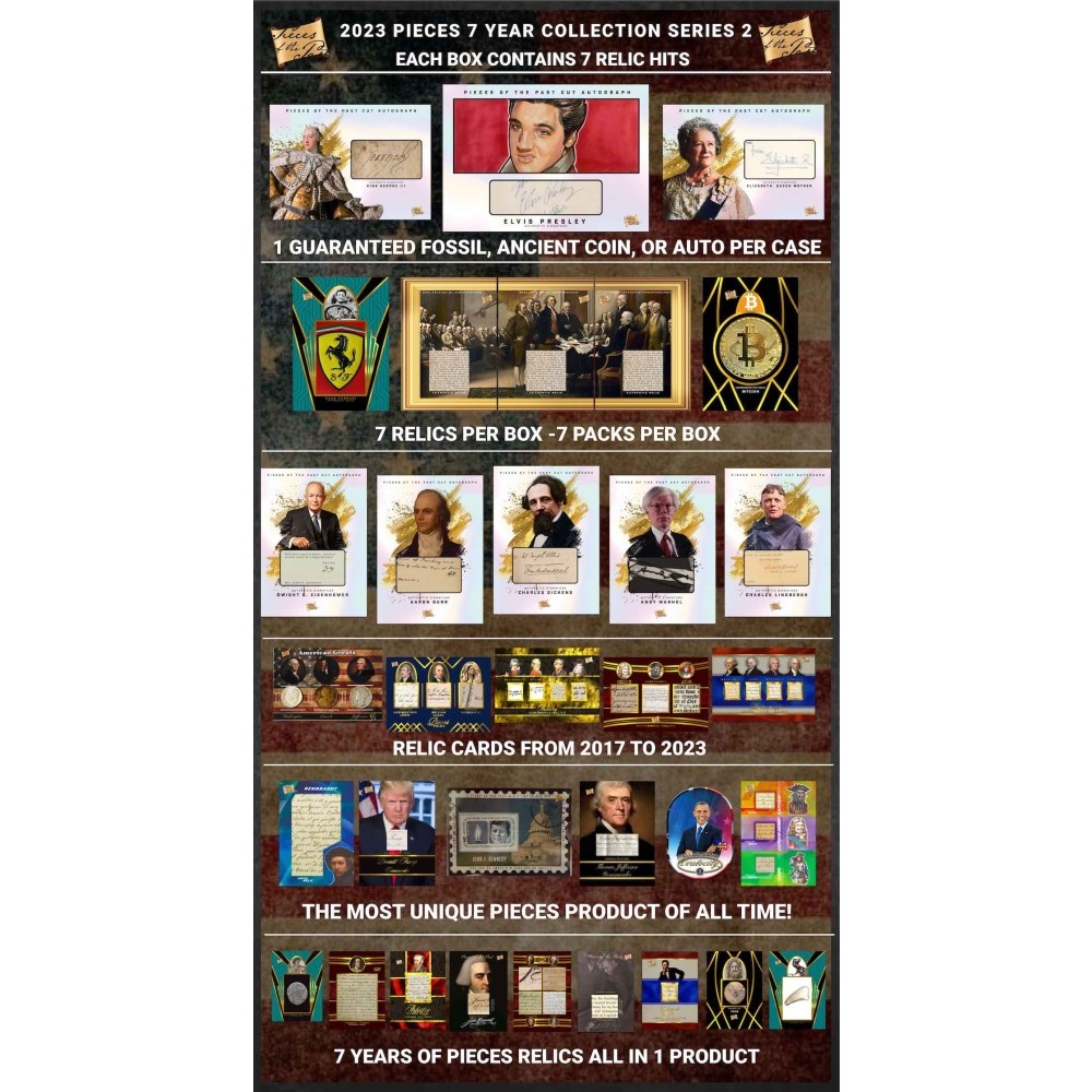 2023 Super Break Pieces of the Past 7 Year Collection Series 2 7-Box ...