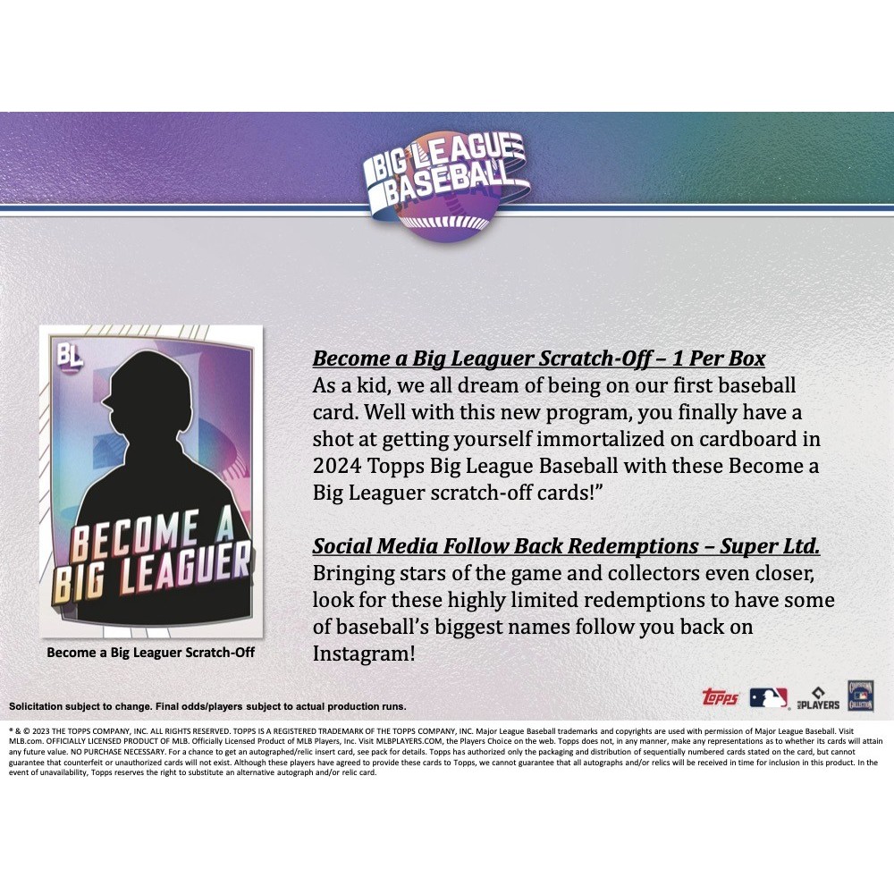 2023 Topps Big League Baseball Hobby Box | Steel City 2023 Topps Big League Baseball Hobby Box | Steel City