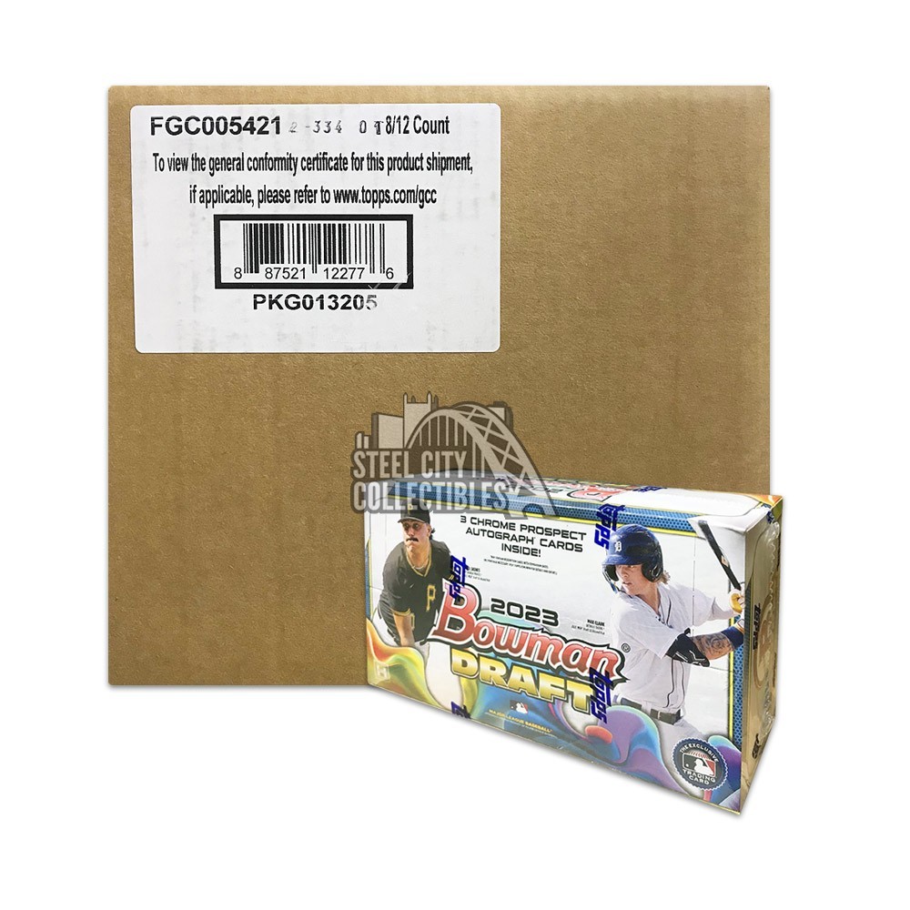 2023 Bowman Draft Baseball Jumbo Hobby 8-Box Case | Steel City Collectibles