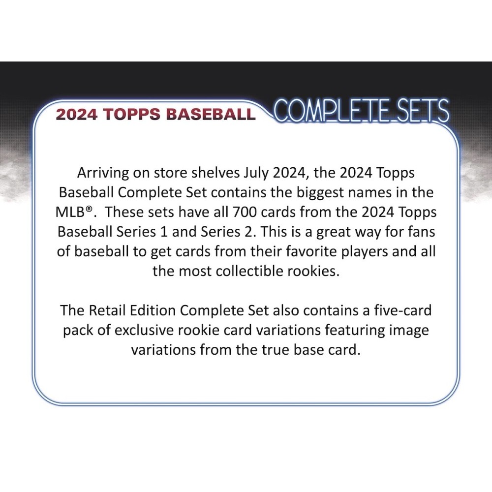2024 Topps Baseball Factory Set (Retail Version) | Steel City Collectibles
