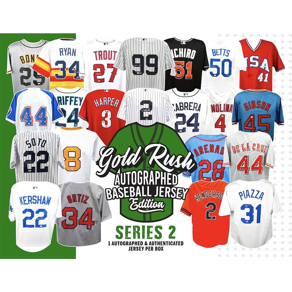 2024 Gold Rush Autographed Baseball Jersey Series 2 Box | Steel City ...