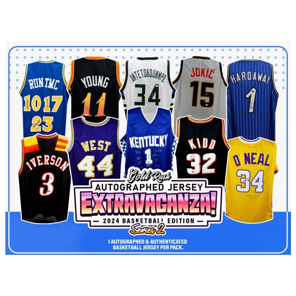 2024 Gold Rush Autographed Basketball Extravaganza Jersey Series 2 Box ...