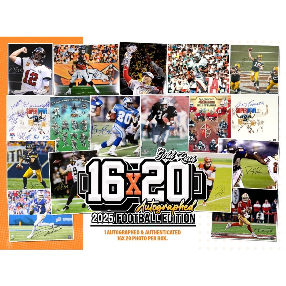 2025 Gold Rush Autographed 16x20 Football Edition Box | Steel City ...