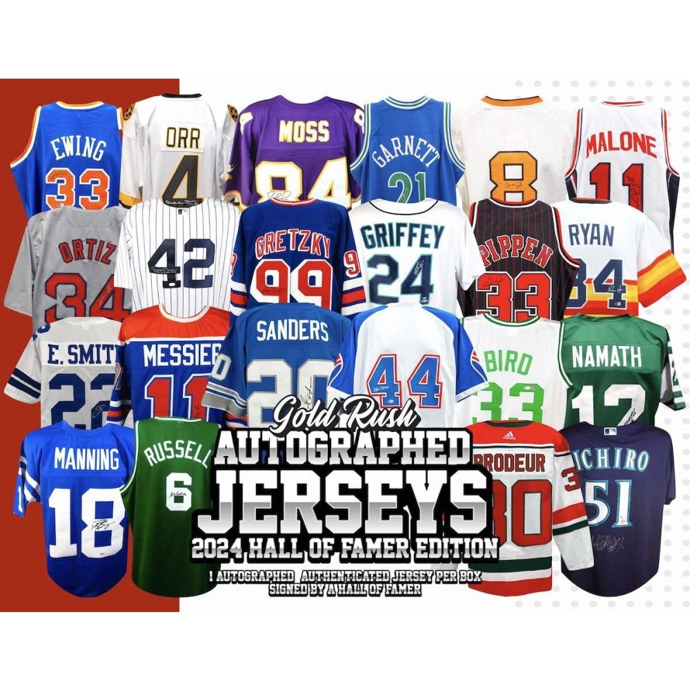 2024 Gold Rush Hall of Fame Autographed Multi-Sport Jersey Edition 6 ...