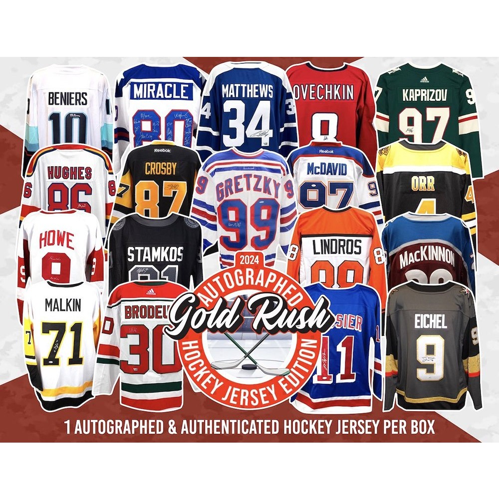 2024 Gold Rush Autographed Hockey Jersey Series Box | Steel City ...