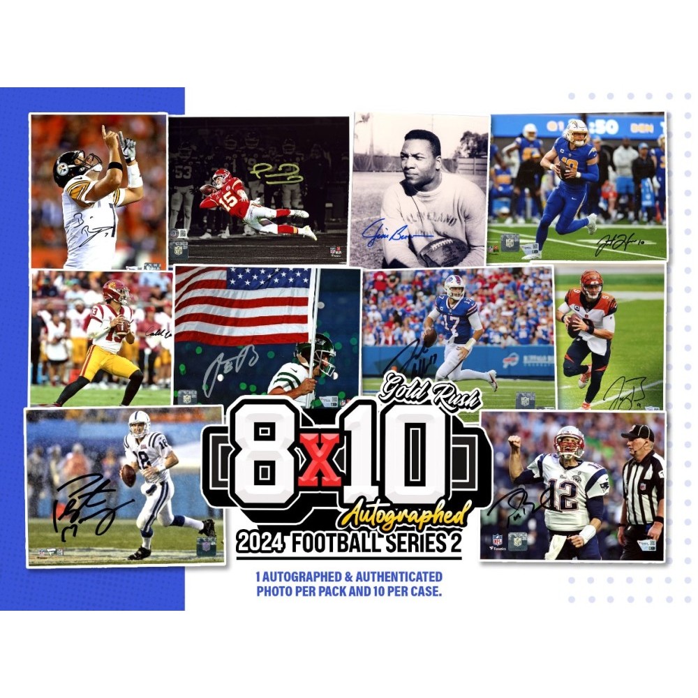 2024 Gold Rush Autographed 8X10 Football Edition Series 2 Pack | Steel ...