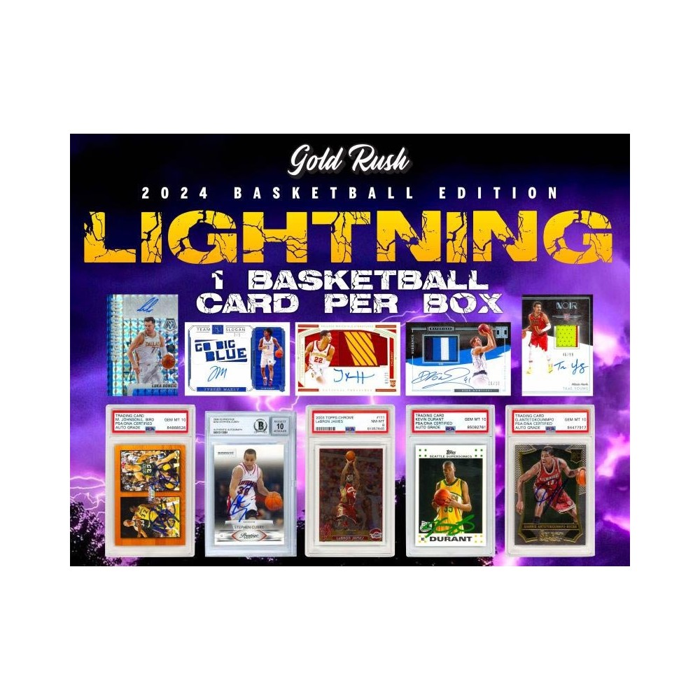 2024 Gold Rush Lightning Basketball Box | Steel City Collectibles