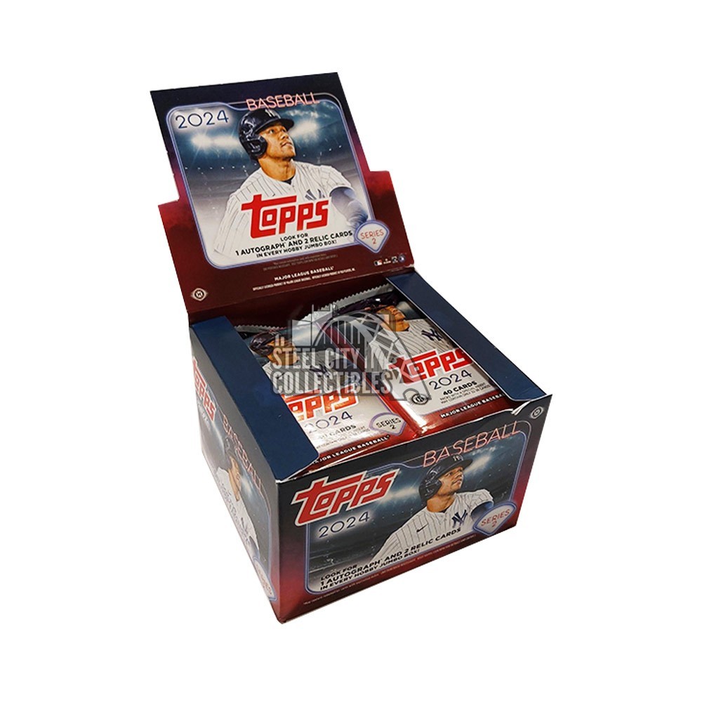 2024 Topps Series 2 Baseball Hobby Jumbo 10 Pack Lot w/ Box | Steel ...