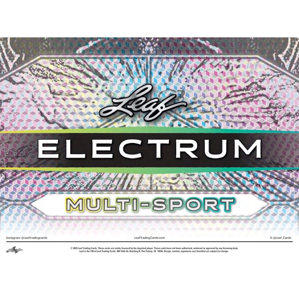 2025 Leaf Electrum Multi-Sport Super Mega 8-Box Case | Steel City ...