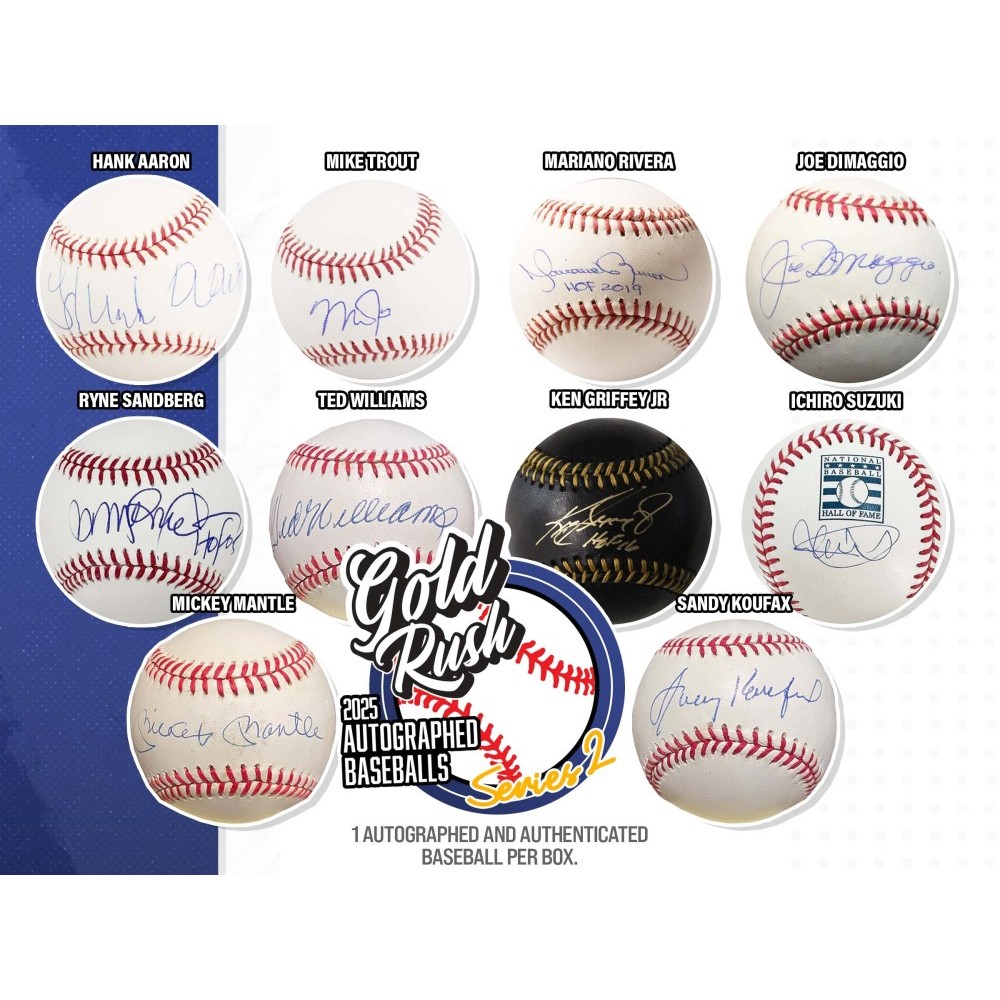 2025 Gold Rush Autographed Baseball Edition Series 2 Box | Steel City ...