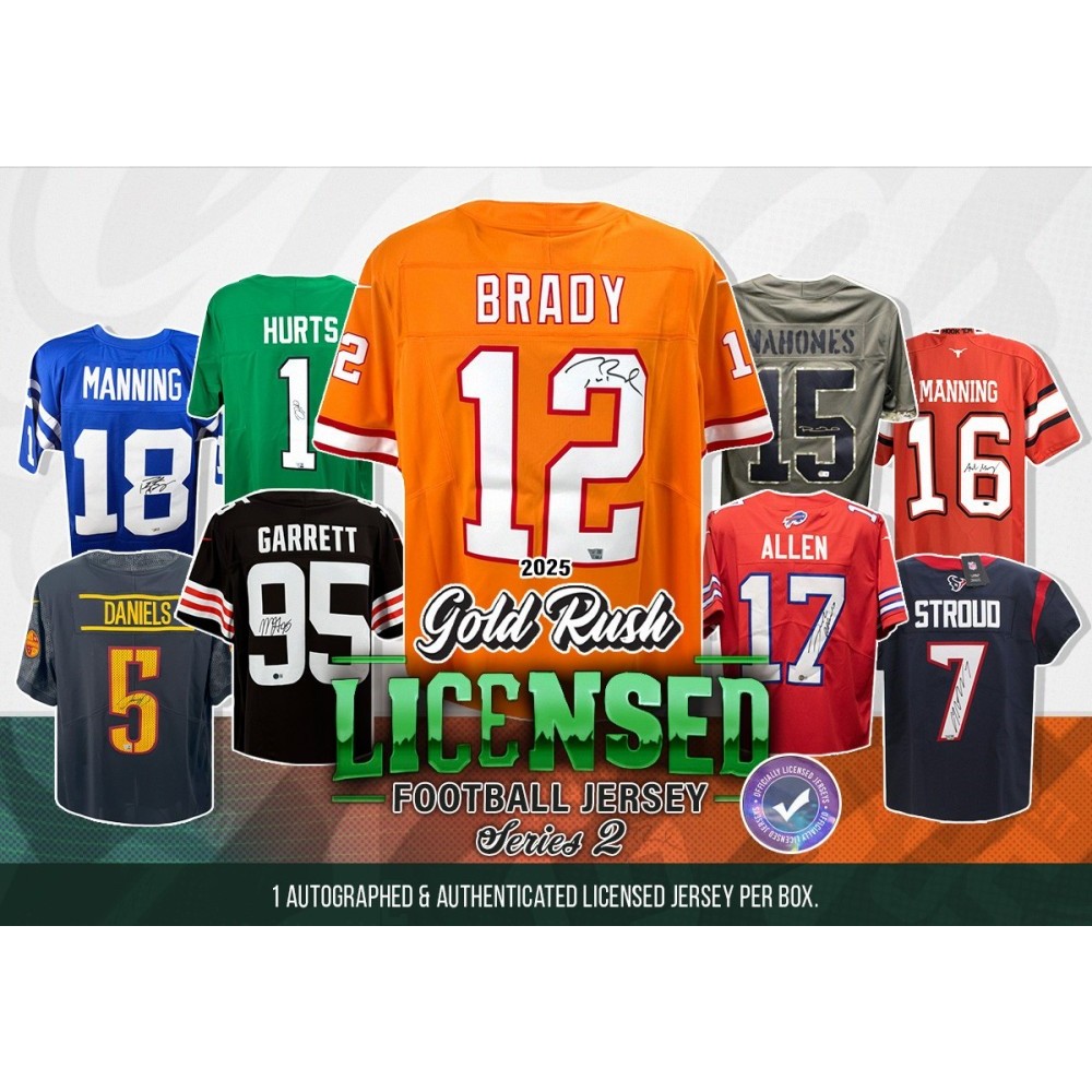 2025 Gold Rush Autographed Licensed Football Jersey Edition Series 2 6 ...
