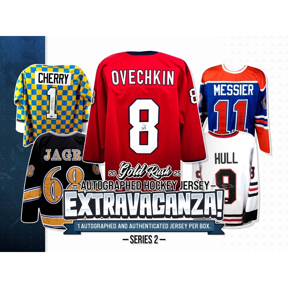 2025 Gold Rush Extravaganza Autographed Hockey Jersey Series 2 6-Box ...