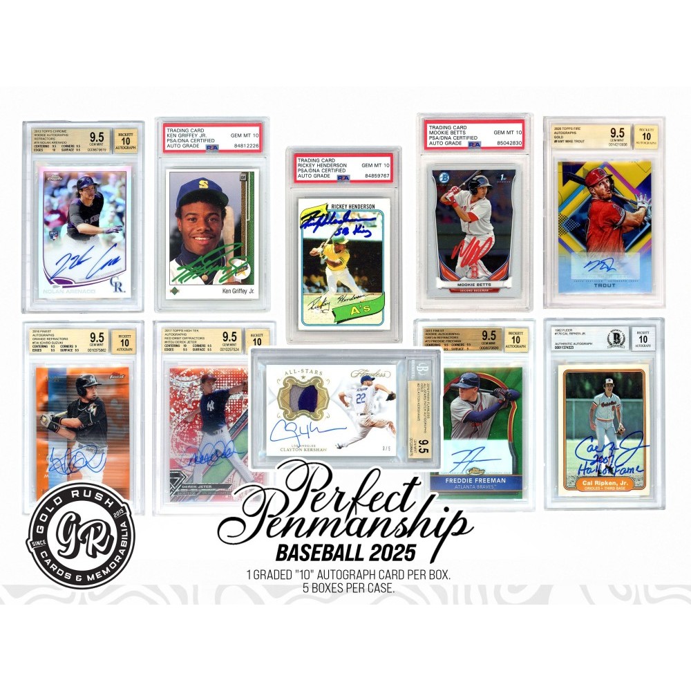 2025 Gold Rush Perfect Penmanship Baseball 5-Box Case | Steel City ...