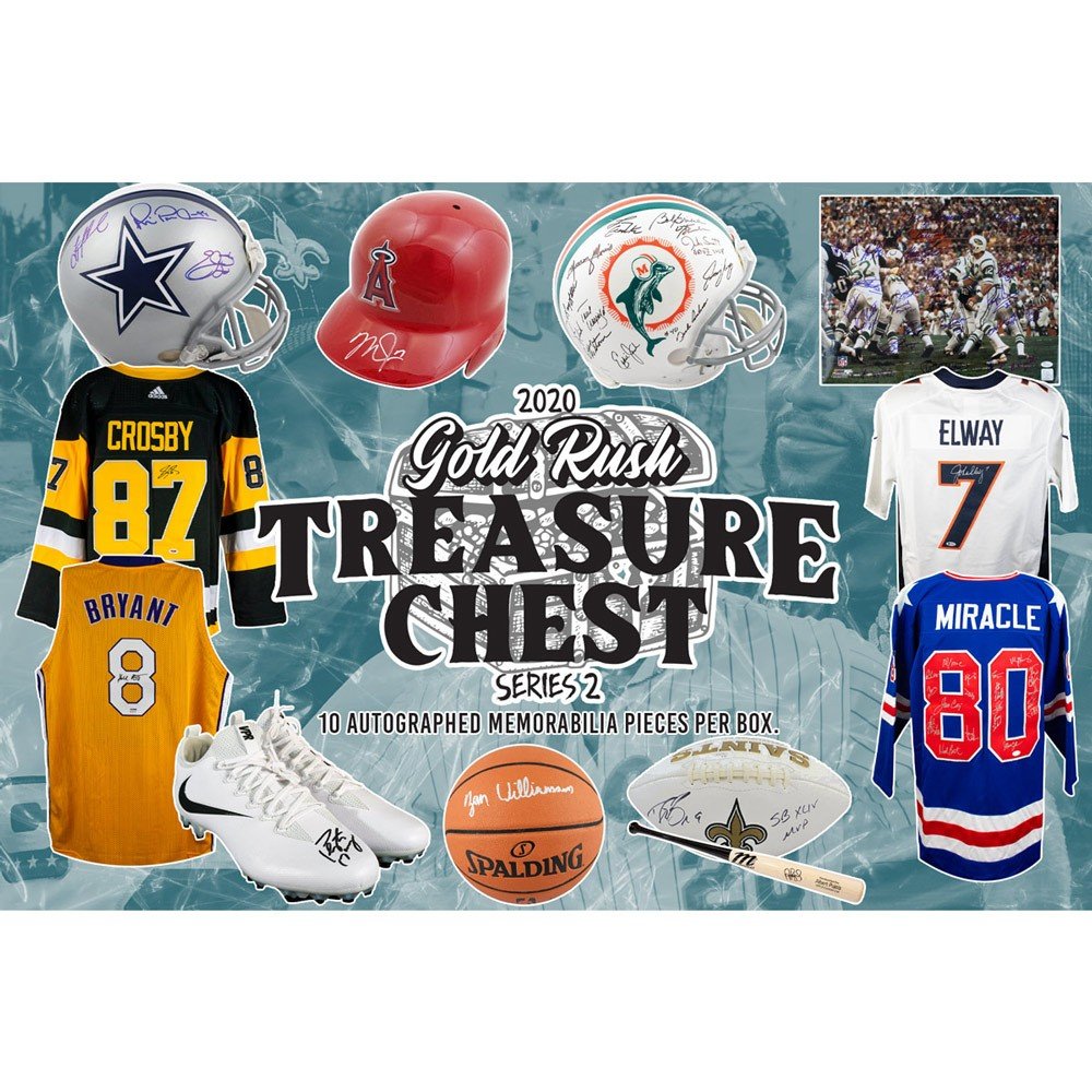2020 Gold Rush Treasure Chest Series 2 Autographed Memorabilia Case ...