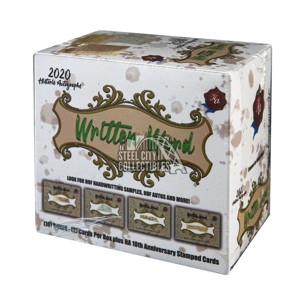2020 Historic Autographs Written Word Baseball 10-Box Case | Steel City ...