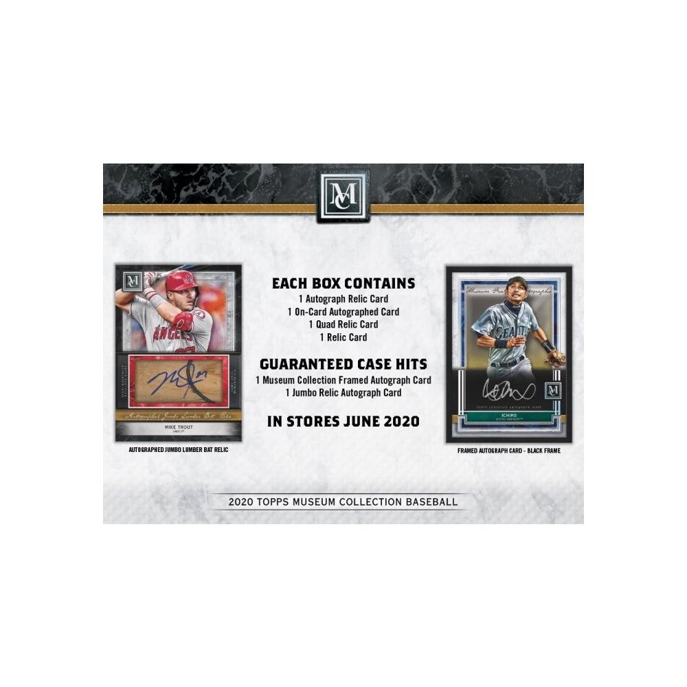 2020 Topps Museum Collection Baseball Hobby 6-Box 1/2 Case Random ...