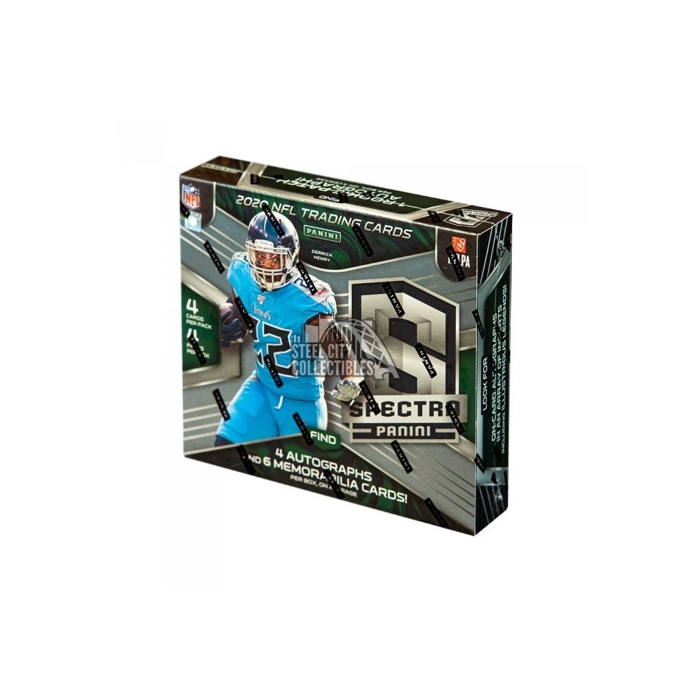 2020 Panini Spectra Football Hobby 5-Box Random Serial # Group Break #1 ...