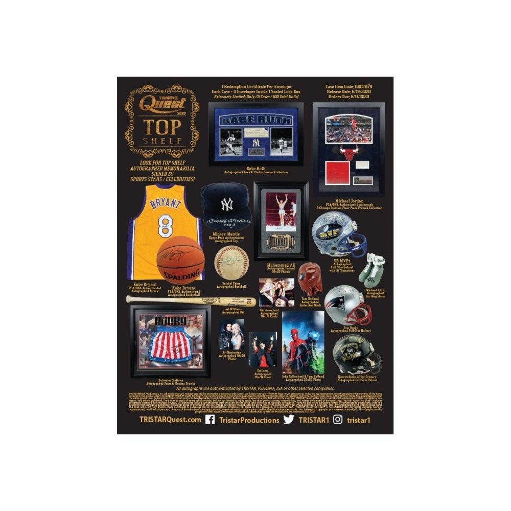 2020 Tristar Quest Top Shelf Envelope Random Letter Group Break #3 ...