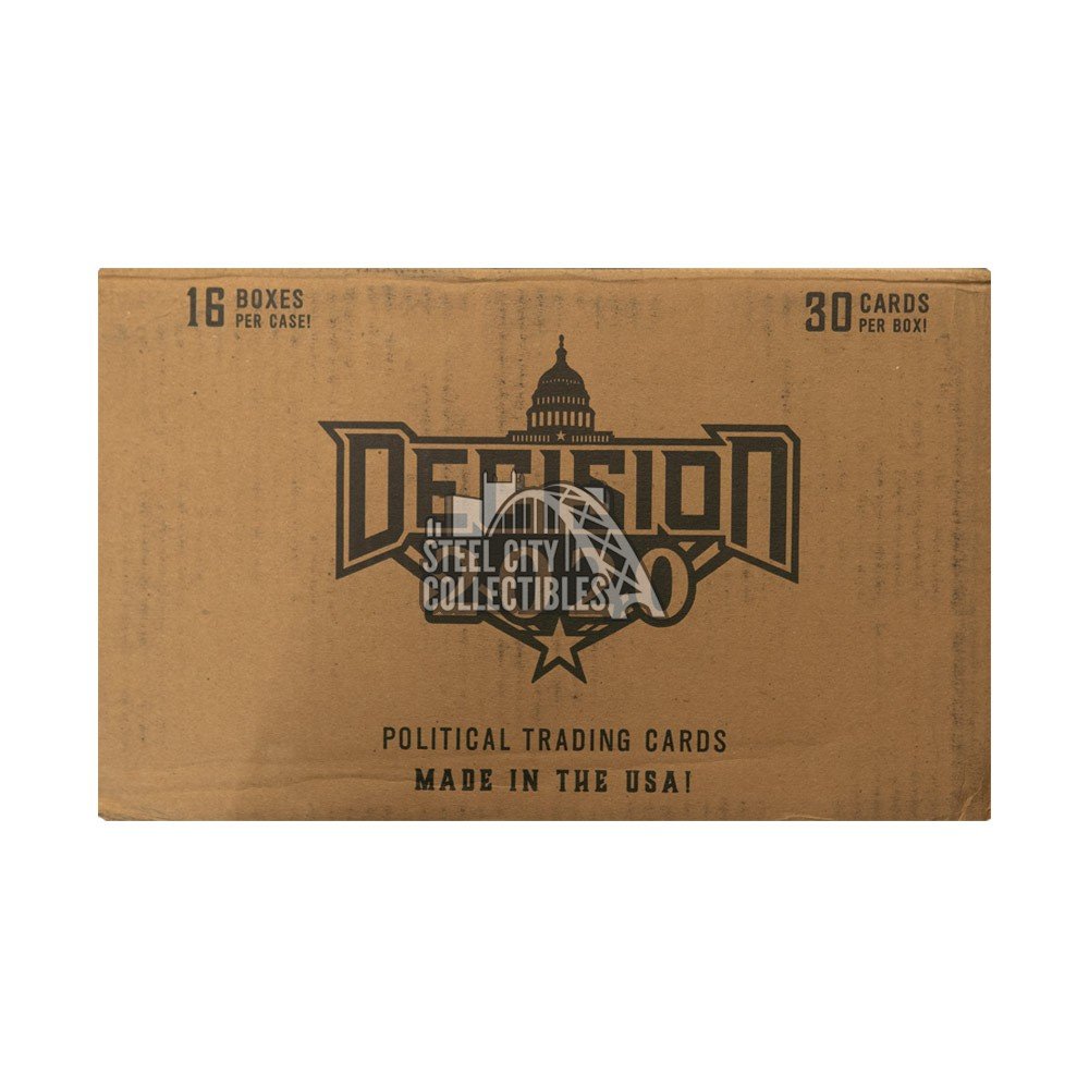 Decision 2020 Political Trading Cards Hobby 16-Box Case | Steel City ...
