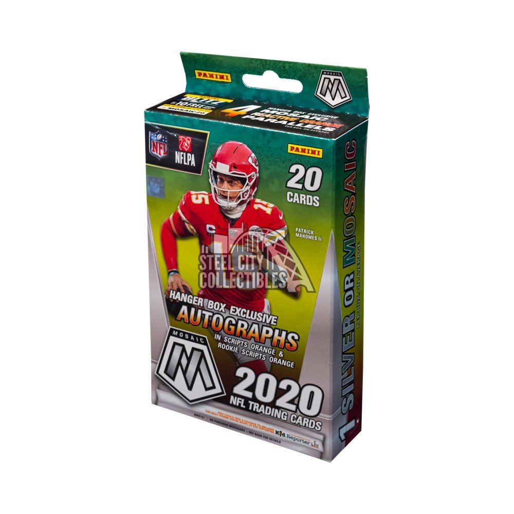 2020 Panini Mosaic Football Hanger Box - Walmart Version | Steel City ...