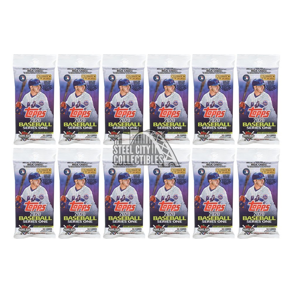 2020 Topps Series 1 Baseball 12ct Fat Pack Lot | Steel City Collectibles