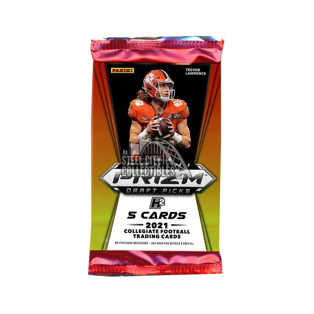 2021 Panini Prizm Collegiate Draft Picks Football Hobby Hybrid H2 Pack ...