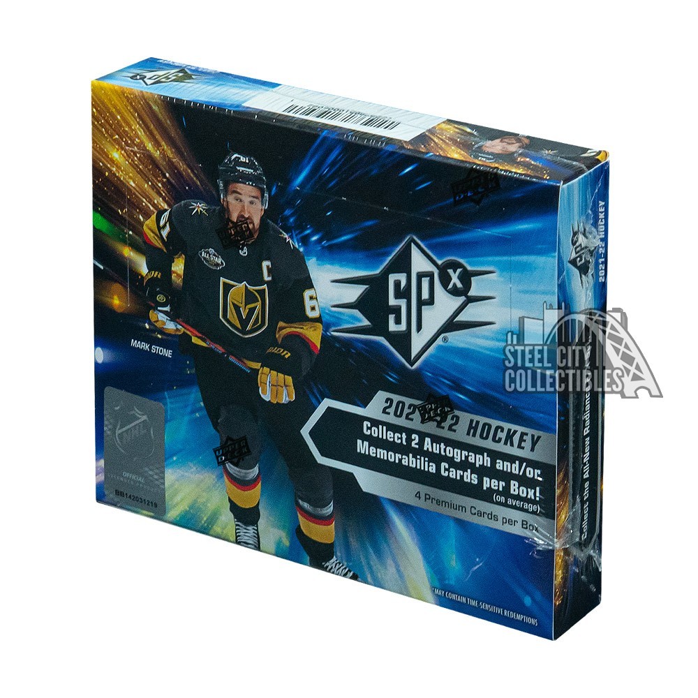 2021 22 Upper Deck Spx Hockey Hobby Box Steel City Collectibles