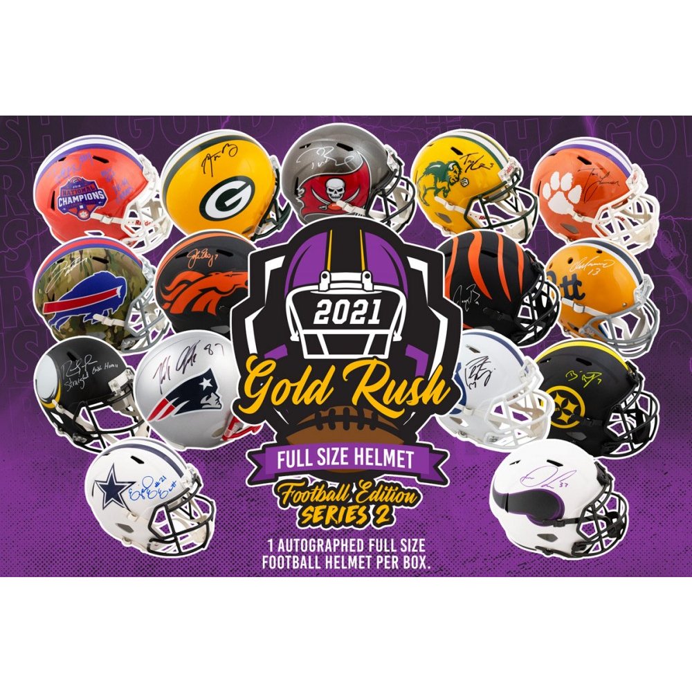 2021 Gold Rush Autographed Full-Size Helmet Edition Series 2 Box ...