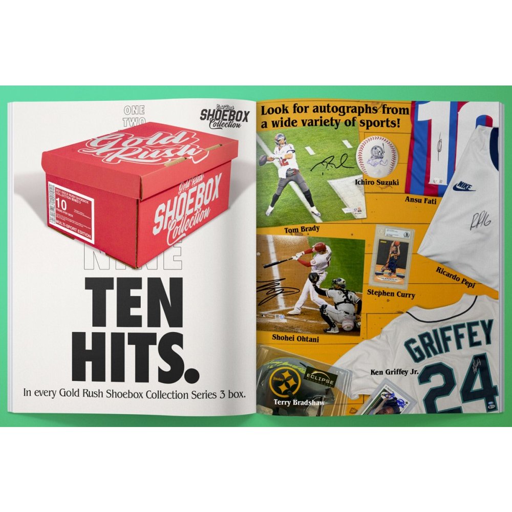 2021 Gold Rush Shoebox Collection Multi-Sport Edition Series 3 Box ...