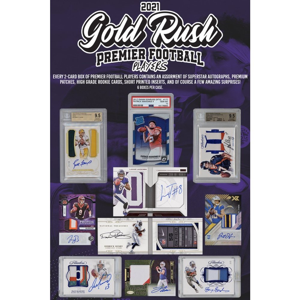 2021 Gold Rush Premier Football Players Box | Steel City Collectibles