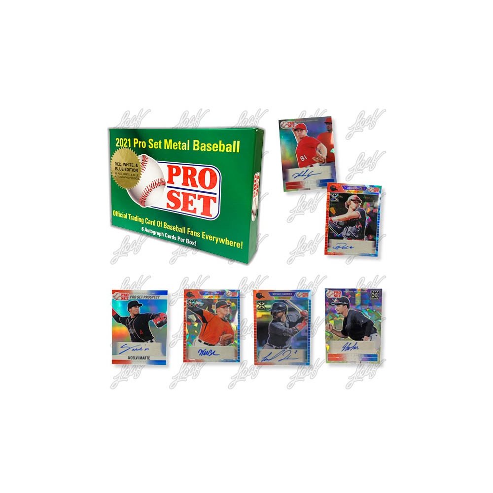 2021 Pro Set Metal Baseball Red, White and Blue Box | Steel City ...