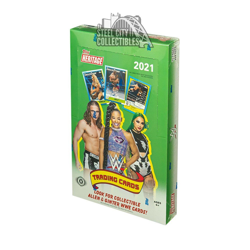 2021 Topps WWE Heritage Wrestling Hobby Box | Steel City Collectibles