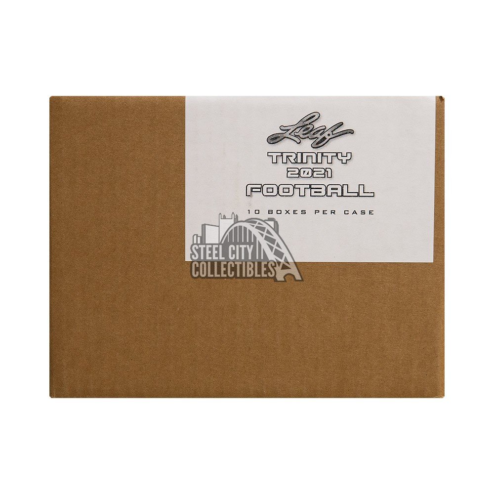 2021 Leaf Trinity Football Hobby 10-Box Case | Steel City Collectibles
