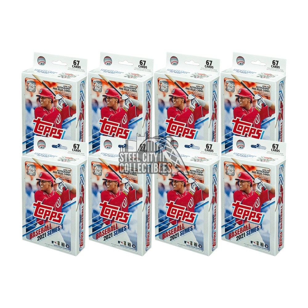 2021 Topps Series 1 Baseball Hanger 8 Box Lot | Steel City Collectibles
