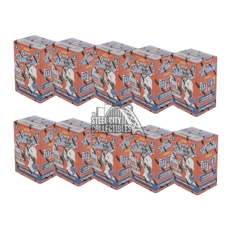 2022 Panini Absolute Football 6-Pack Blaster Box 10-Box Lot (Green ...