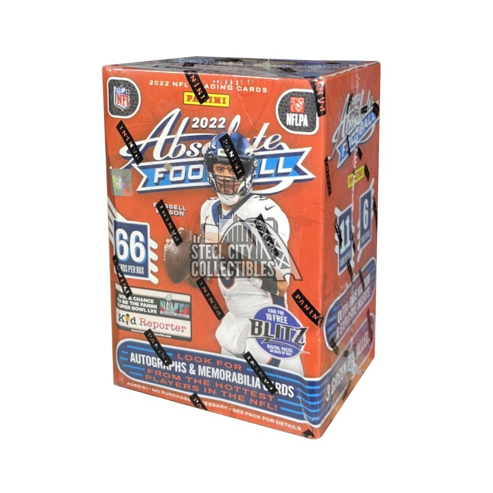 2022 Panini Absolute Football 6-Pack Blaster Box (Green Parallels ...