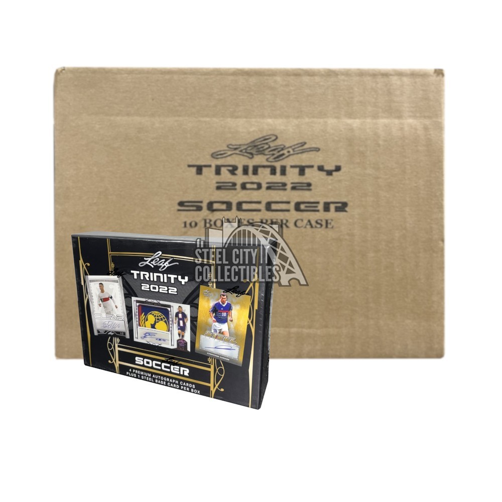 2022 Leaf Trinity Soccer Hobby 10-Box Case | Steel City Collectibles