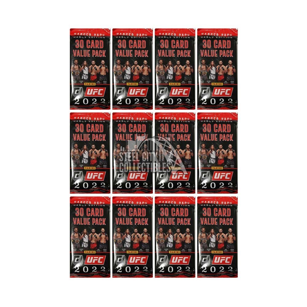 2022 Panini Donruss UFC 30-Card Hanger 12-Pack Lot | Steel City ...