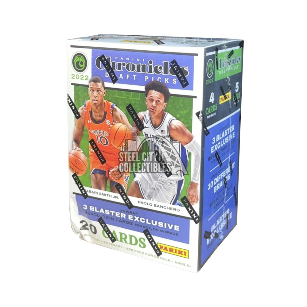 2022-23 Panini Chronicles Draft Picks Collegiate Basketball Blaster Box *PLEASE READ* | Steel ...