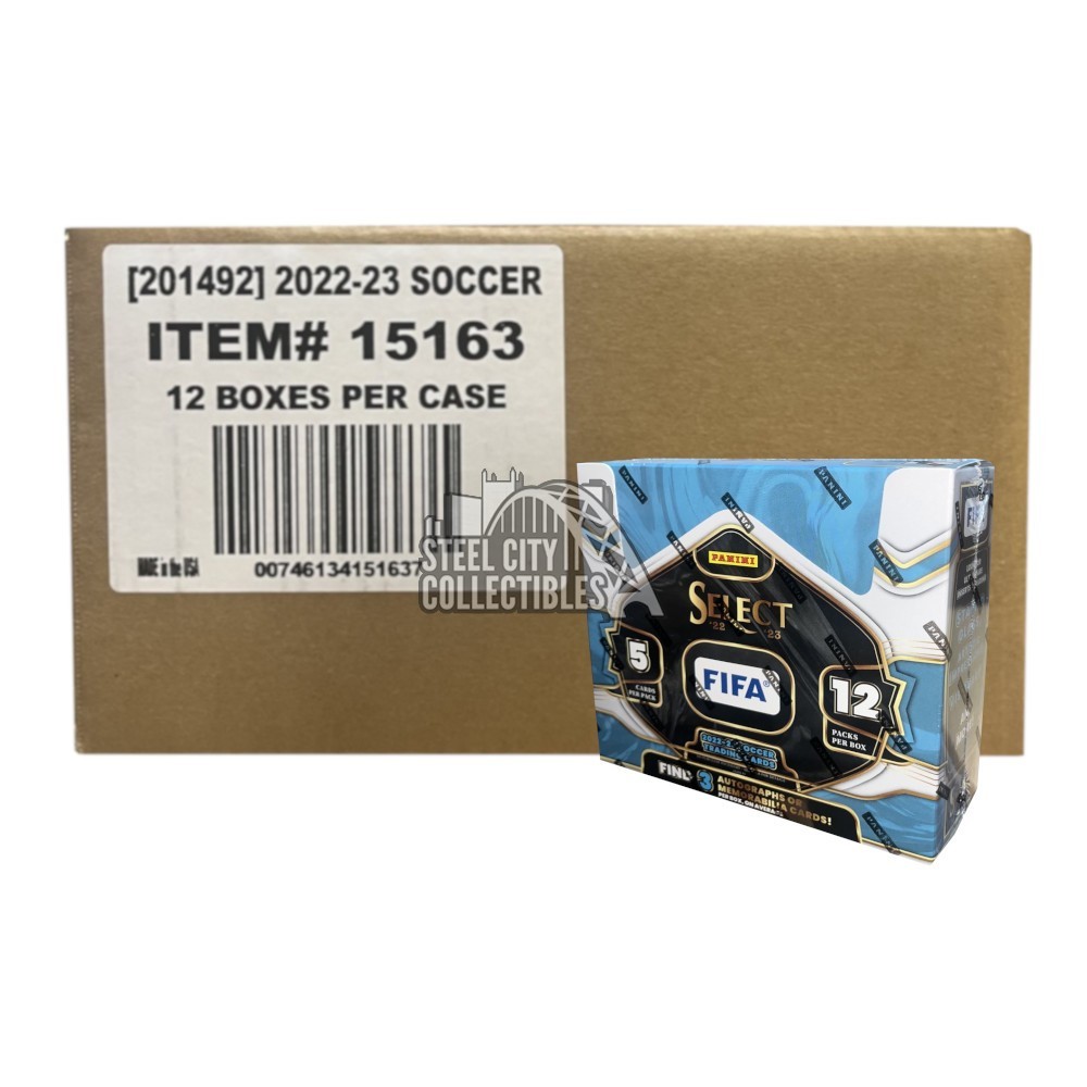 2022-23 Panini Select FIFA Soccer Hobby 12-Box Case | Steel City ...