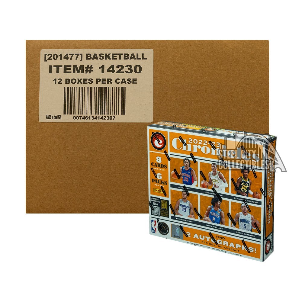 2022-23 Panini Chronicles Basketball Hobby 12-Box Case | Steel City Collectibles