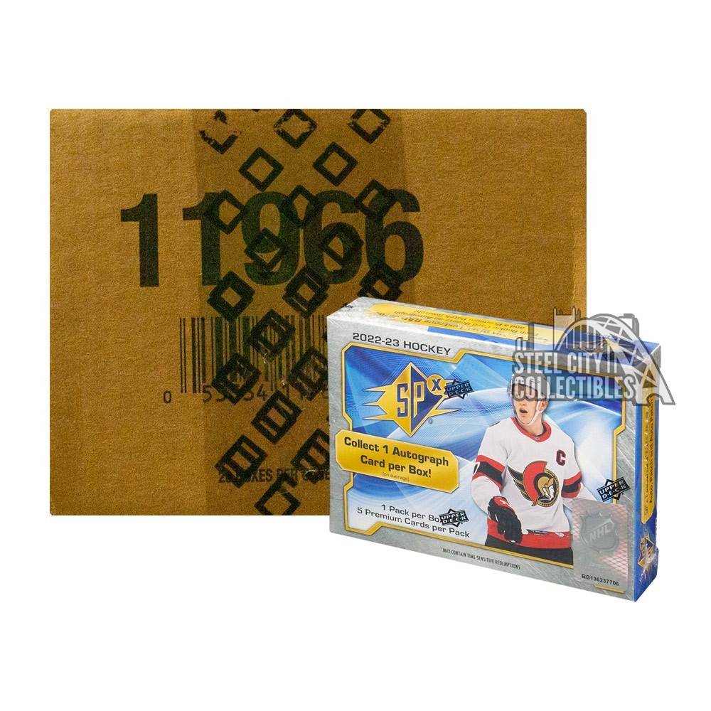 2022-23 Upper Deck SPx Hockey Hobby 20-Box Case | Steel City Collectibles
