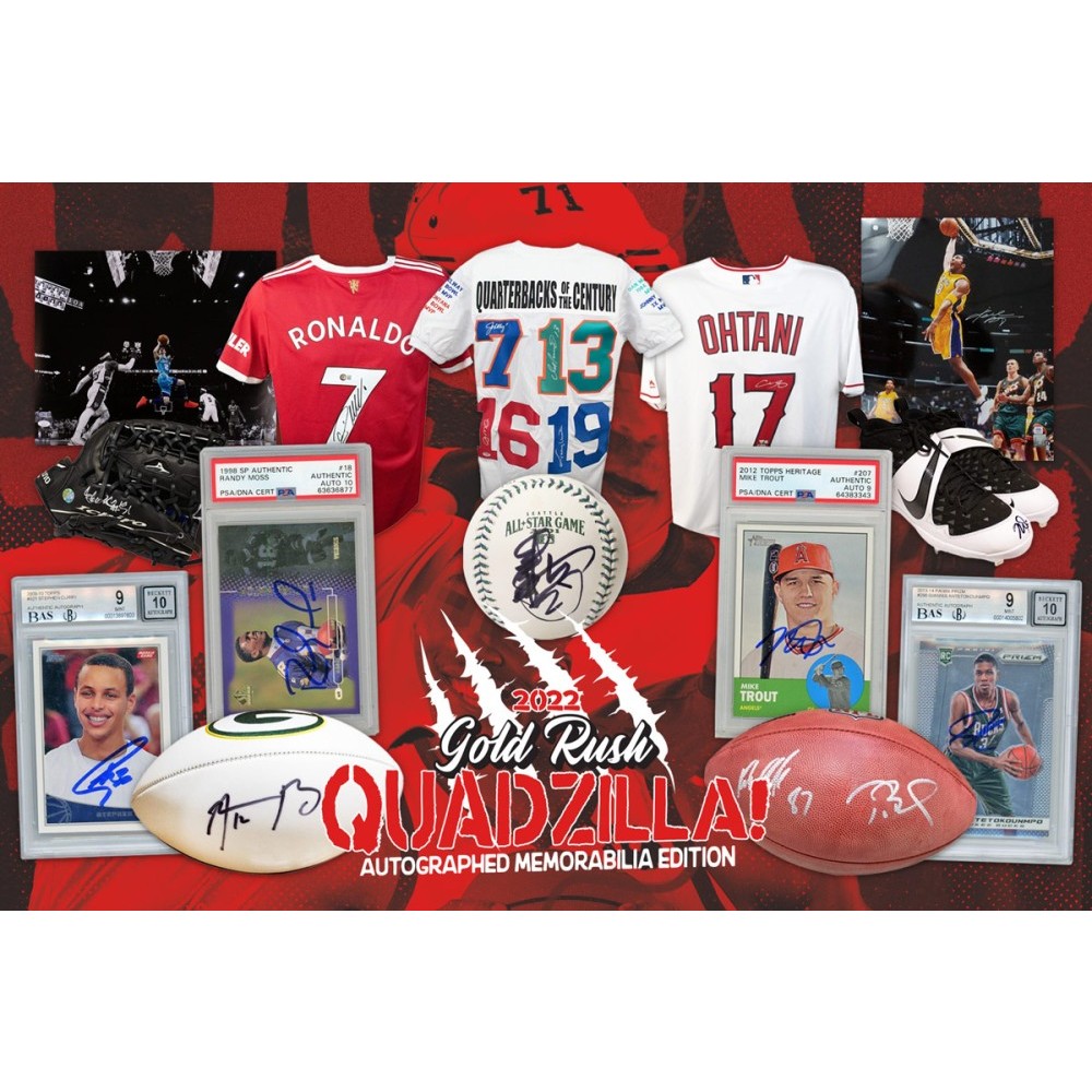 2022 Gold Rush Quadzilla Autographed Memorabilia Box | Steel City ...