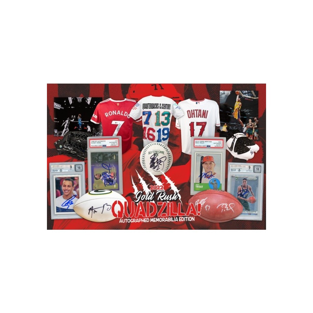 2022 Gold Rush Quadzilla Autographed Memorabilia Box Random ...