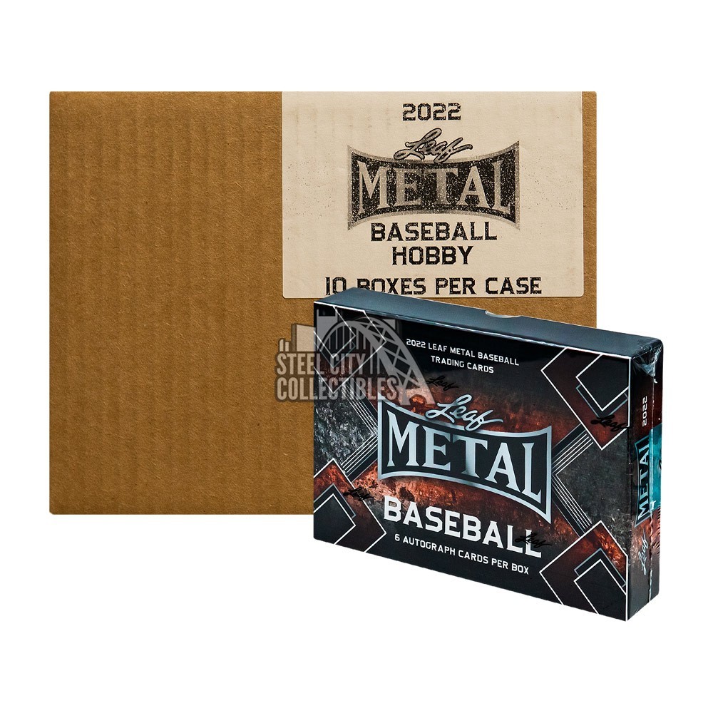 2022 Leaf Metal Baseball Hobby 10-Box Case | Steel City Collectibles