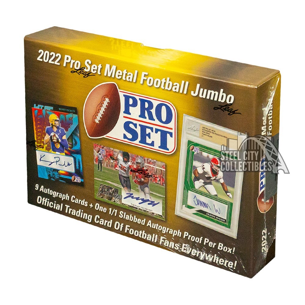 2022 Pro Set Metal Football Hobby Jumbo Box | Steel City Collectibles