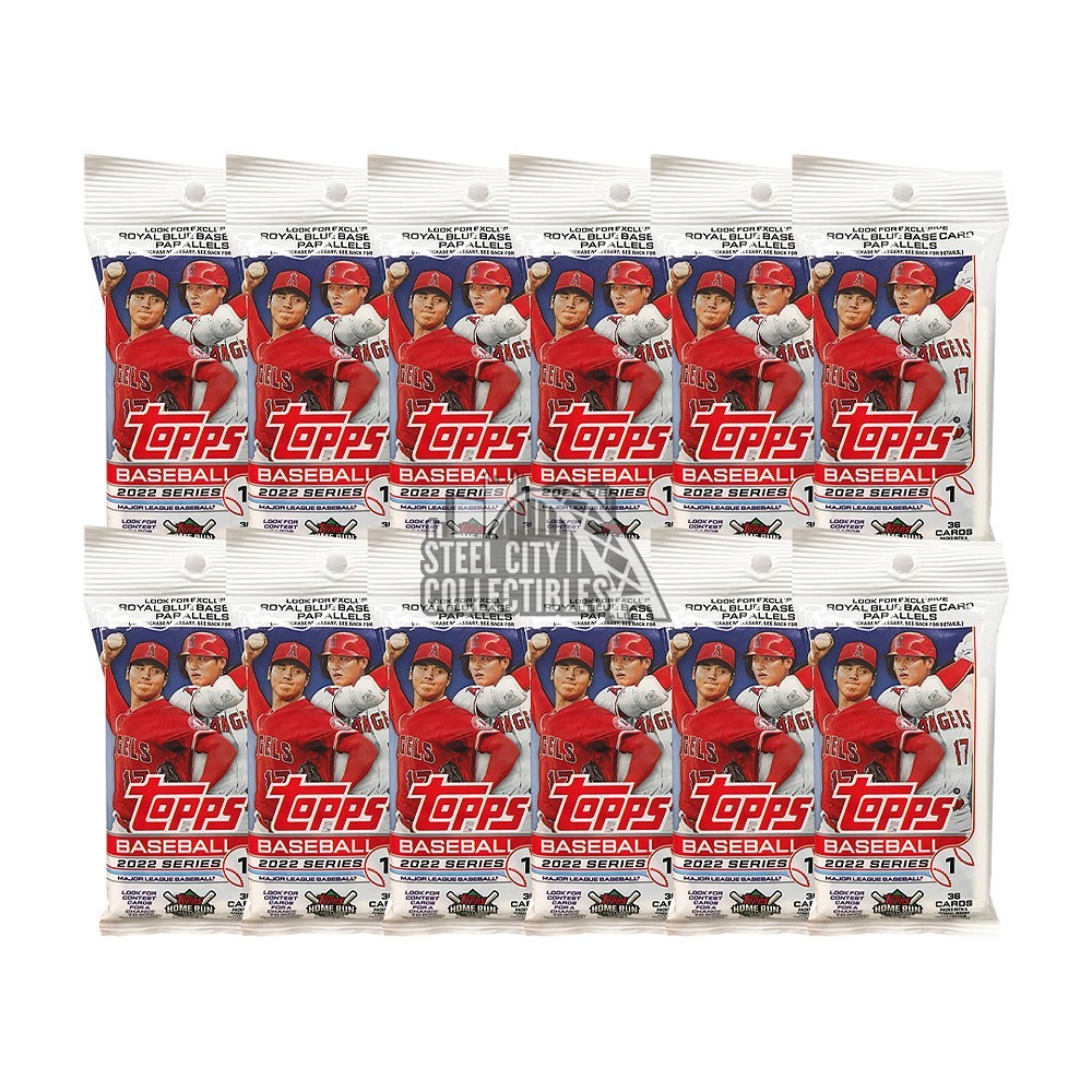 2022 Topps Series 1 Baseball 12 Pack Fat Pack Lot | Steel City Collectibles