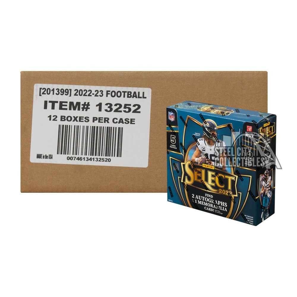 2022 Panini Select Football Hobby 12-Box Case | Steel City Collectibles
